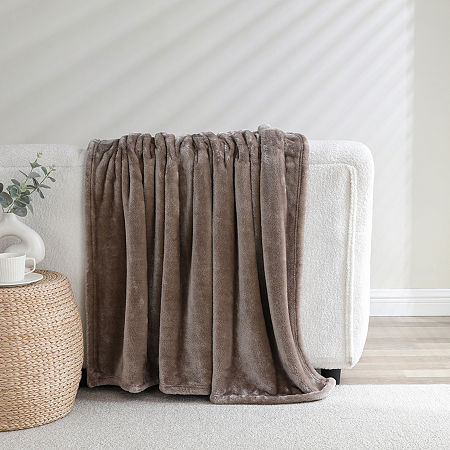 Click here for Ellora Plush Heavyweight Throw  One Size  Beige prices