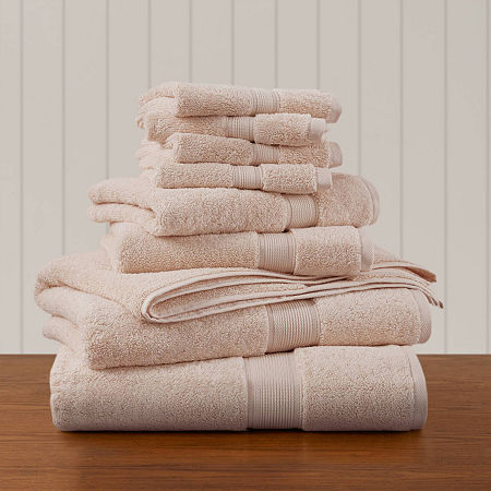 Madison Park Signature Luxury Zero Twist Cotton 8-Pc. Bath Towel Set - Blush