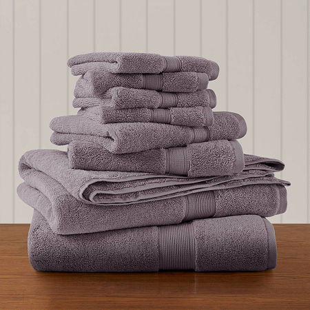 Madison Park Signature Luxury Zero Twist Cotton 8-Pc. Bath Towel Set - Light Purple