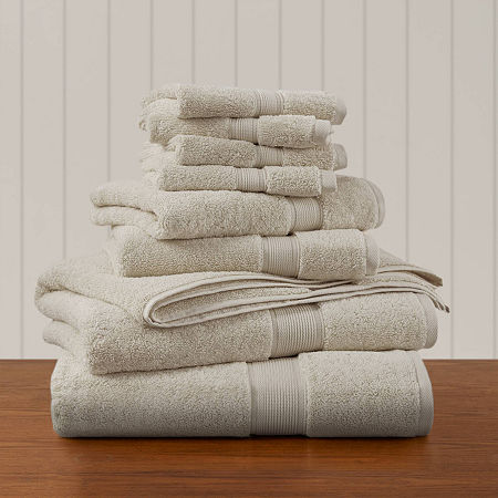 Madison Park Signature Luxury Zero Twist Cotton 8-Pc. Bath Towel Set - Natural