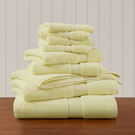 Madison Park Signature Luxury Zero Twist Cotton 8-Pc. Bath Towel Set - Yellow