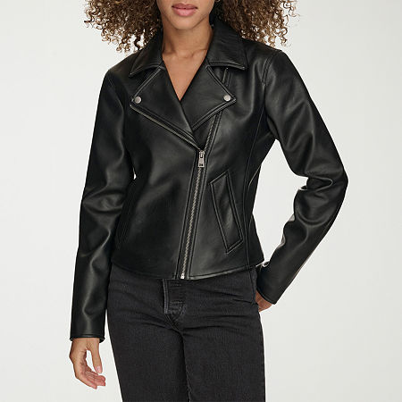 Click here for Levis Womens Faux-Leather Asymmetric-Zip Moto Jack... prices