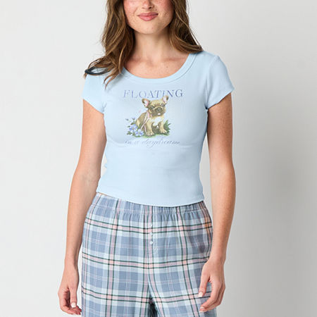 Click here for Arizona Body Womens Rib Crew Neck Short Sleeve Jun... prices