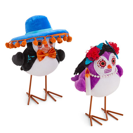 Click here for Layerings Day Of The Dead Birds 2-pc. Halloween Ta... prices
