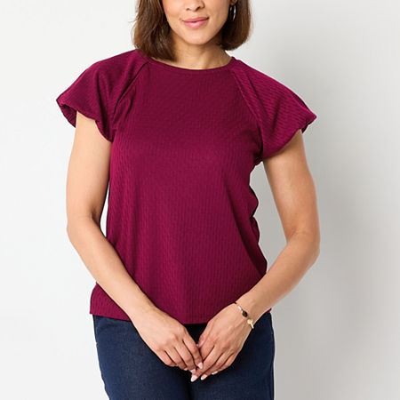 Click here for Liz Claiborne Womens Crew Neck Short Sleeve Blouse... prices