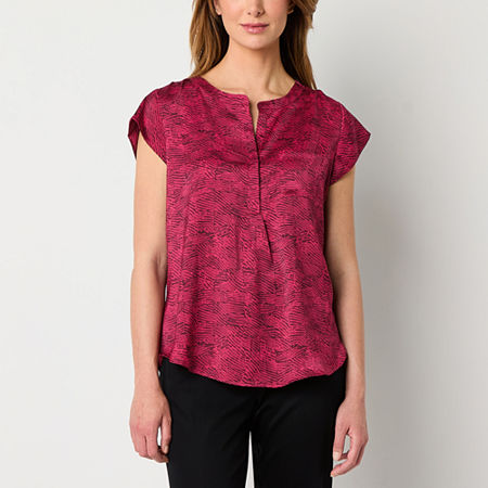 Click here for Liz Claiborne Womens Crew Neck Short Sleeve Satin... prices