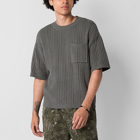 Click here for Arizona Mens Boxy Fit Sweater  Small  Gray prices