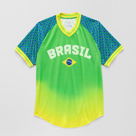 Click here for Mens Short Sleeve Brasil Jersey  X-large  Green prices
