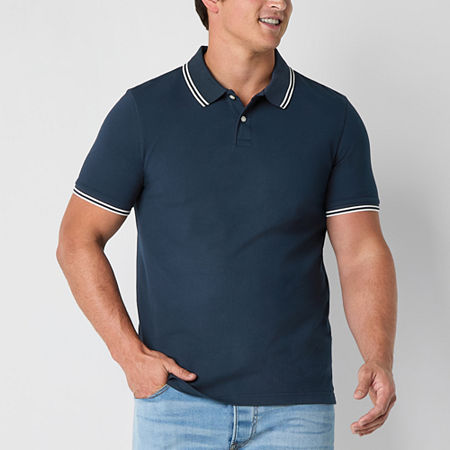 Click here for Arizona Mens Big and Tall Short Sleeve Tipped Polo... prices