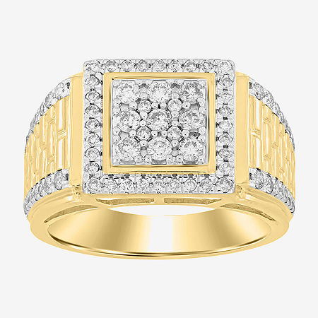 Click here for (I / I2) Mens 1 CT. Natural White Diamond 10K Gold... prices