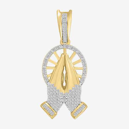 Click here for 1/6 CT. (I / I2) White Diamond 10K Gold Charm  One... prices