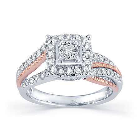 Click here for 3/4 CT.T.W. Natural Diamond 14K Two-Tone Gold Enga... prices