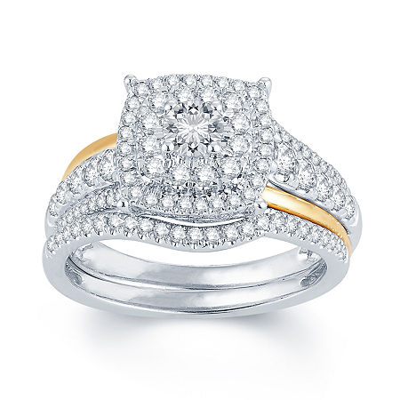 Click here for 1 CT.T.W. Natural Diamond 14K Two-ToneGold Engagem... prices