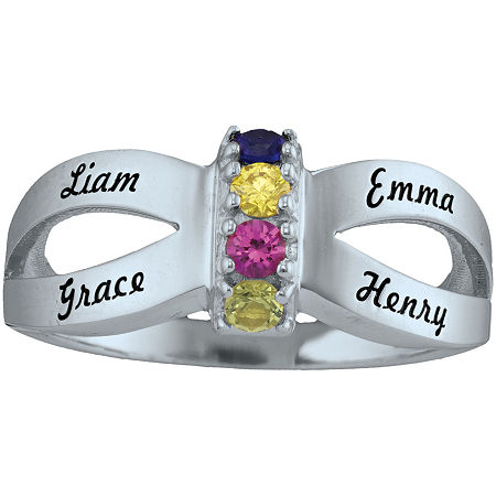 Click here for Personalized Engraved Simulated Birthstone Split S... prices
