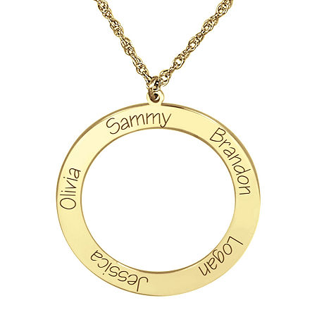 Click here for Personalized Open Circle Names Pendant Necklace  O... prices
