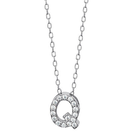 Click here for Initial Womens 1/8 CT. T.W. White Cubic Zirconia S... prices