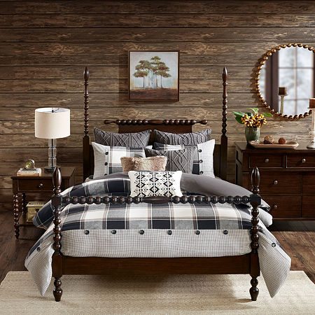 Madison Park Signature Urban Cabin Jacquard Cotton 9-Pc.Comforter Set  King - Brown