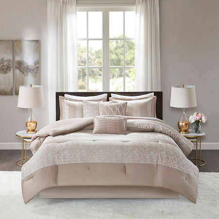 Madison Park Ava Jacquard Chenille 7 Pc. Comforter Sets