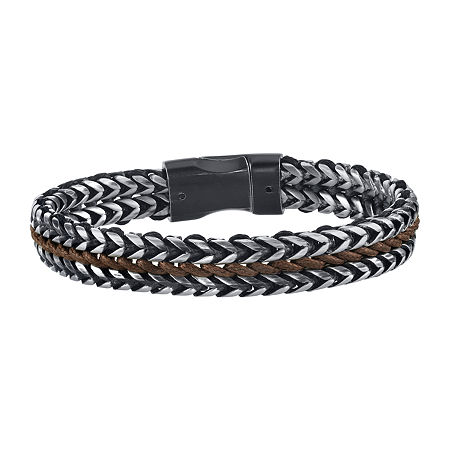 Click here for Mens Stainless Steel 8 1/2 Inch Link Bracelet  One... prices