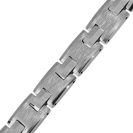 Click here for Mens Tungsten Solid 8 1/2 Inch Link Bracelet  One... prices