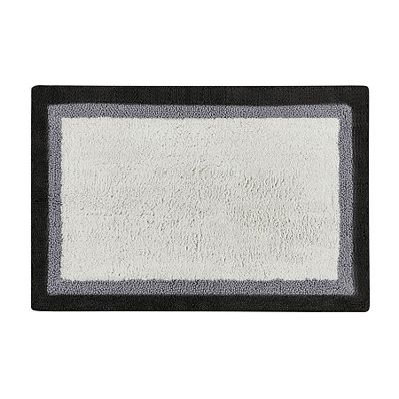 Madison Park Amherst Bath Rug  20 x 30 - Black
