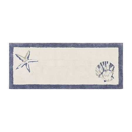 Madison Park Bayside Tufted Cotton Bath Rug  21 x 34 - Blue