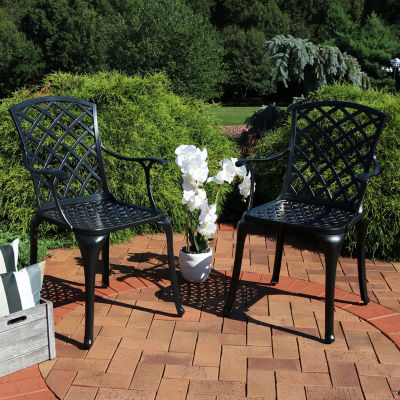 1 Pair Patio Dining Chair, Color: Black - JCPenney