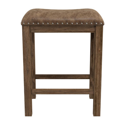 Willow 2-pc. Counter Height Bar Stool 4777-820, Color: Antique Walnut ...