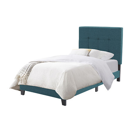 Click here for Ellery Fabric Tufted Bed  One Size  Blue prices