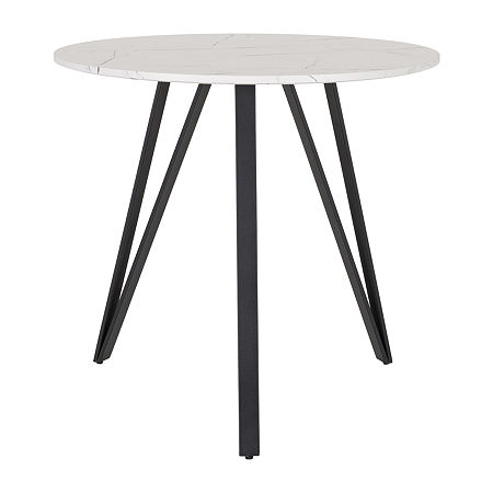 Click here for Corliving Lennox Round Wood-Top Dining Table  One... prices