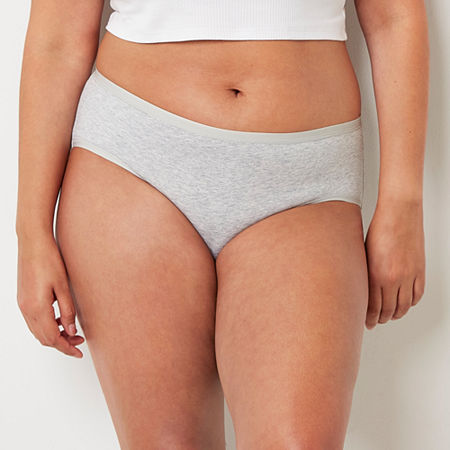 Click here for Ambrielle Cotton Hipster Panty 303246  Large  Gray prices