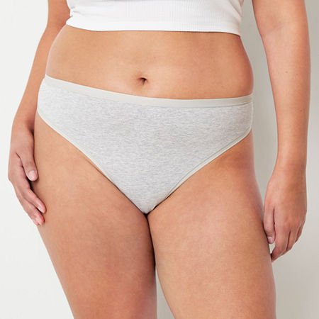 Click here for Ambrielle Organic Cotton Thong Panty 303247  X-sma... prices