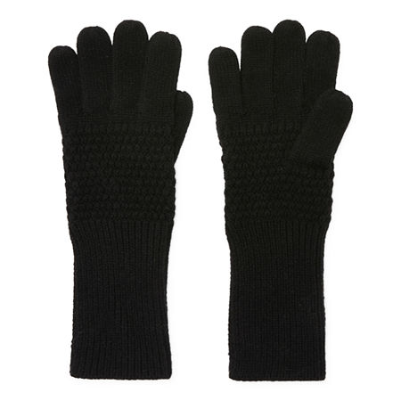 Click here for Liz Claiborne Knit Long Gloves  One Size  Black prices