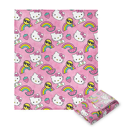 Click here for Northwest Hello Kitty Tie Dye Rainbow 50x70 Hello... prices