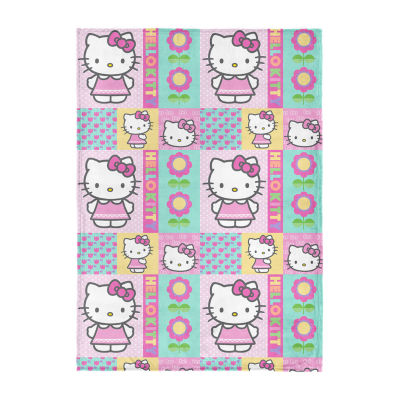 Northwest Spring Patchwork 50x70 Hello Kitty Lightweight Throw, Color ...