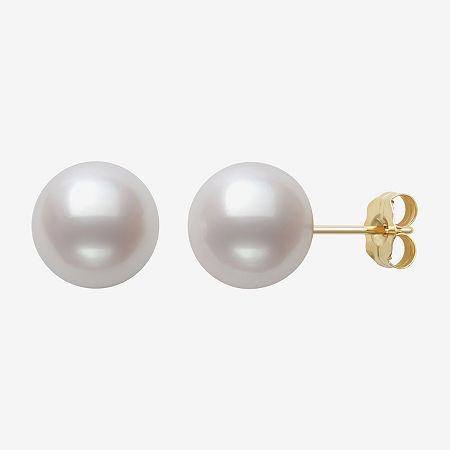 Click here for Sofia White Cultured Freshwater Pearl 10K Gold 9mm... prices