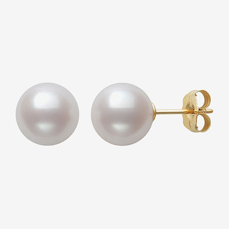 Click here for Sofia White Cultured Freshwater Pearl 10K Gold 8mm... prices