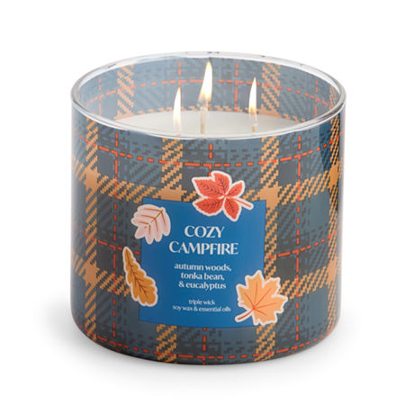 Click here for Distant Lands Cozy Campfire 3-Wick Scented Jar Can... prices