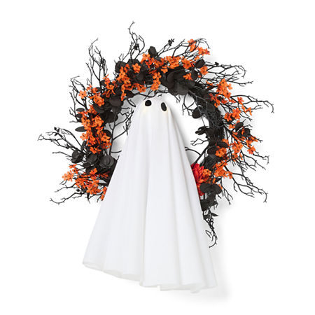 Click here for Layerings Light Up Ghost 25in Wreath  One Size  Or... prices