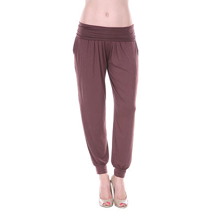 Click here for Womens White Mark Solid Harem Pants prices