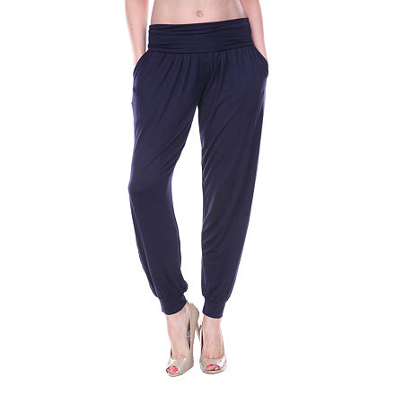 Click here for Womens White Mark Solid Harem Pants prices