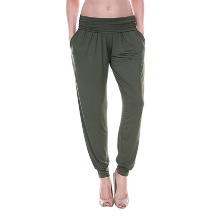 Click here for Womens White Mark Solid Harem Pants prices