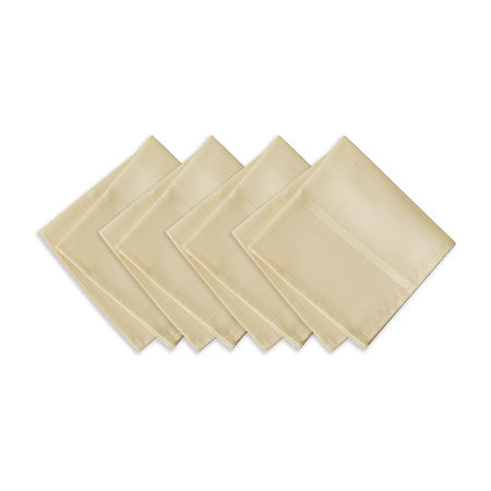 Elrene Elegance Plaid Damask Napkins  Set of 4