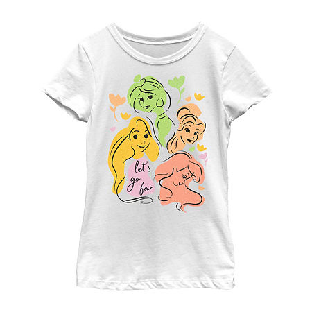 Click here for Disney Little & Big Kid Girls Crew Neck Short Slee... prices