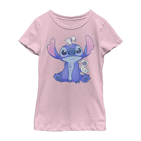 Click here for Disney Little & Big Kid Girls Crew Neck Short Slee... prices