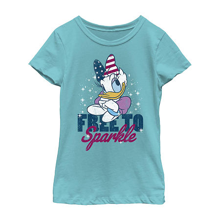 Click here for Disney Little & Big Kid Girls Crew Neck Short Slee... prices