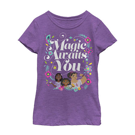 Click here for Disney Encanto Little & Big Kid Girls Crew Neck Sh... prices