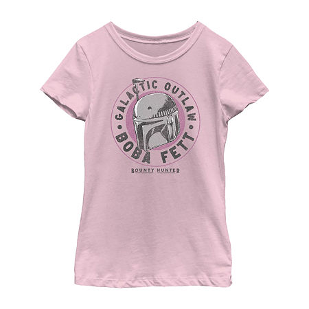 Click here for Boba Fett Little & Big Kid Girls Crew Neck Short S... prices