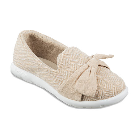 Click here for Isotoner Womens Slip-On Slippers  6  Beige prices