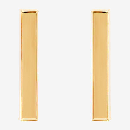 Click here for 14K Gold 12.7mm Bar Stud Earrings  One Size prices